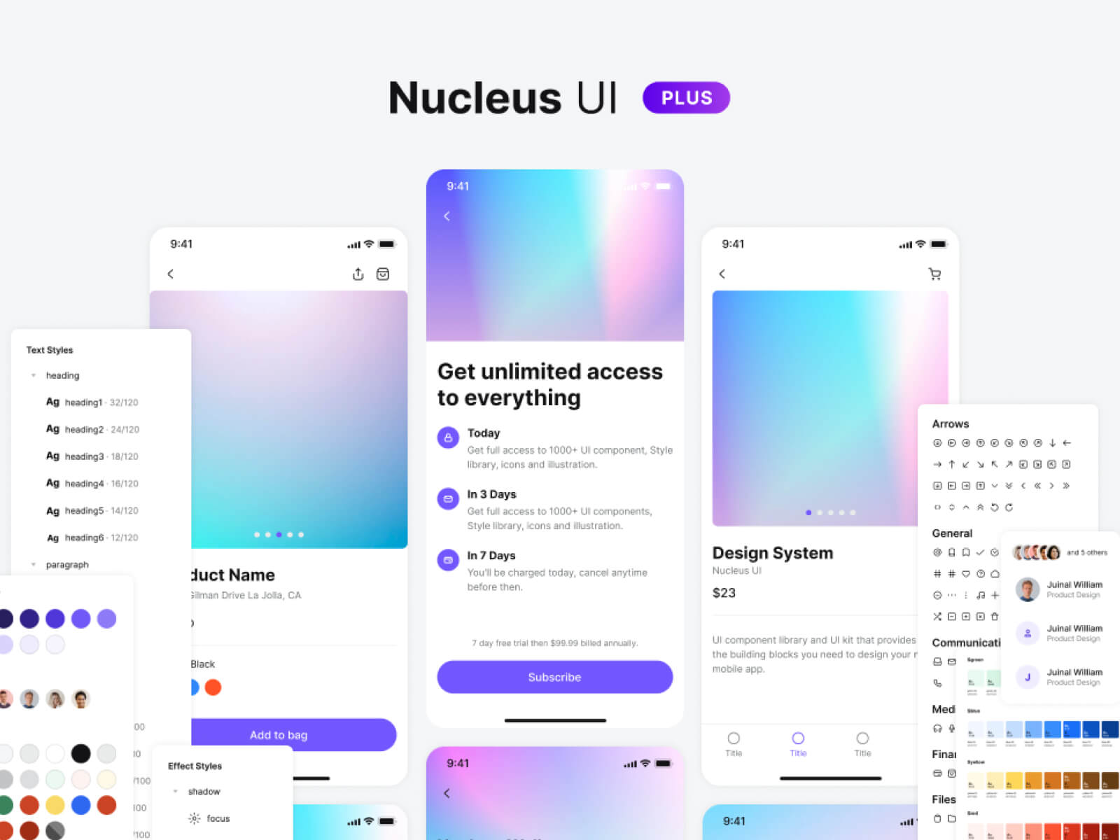 Nucleus UI Plus - Figma UI Kit and Design System - UIBundle Nucleus UI Plus - Figma UI Kit and Design System - UIBundle