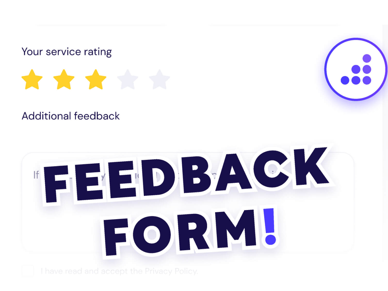 Feedback Submission Form Figma Template | BRIX Templates - UIBundle