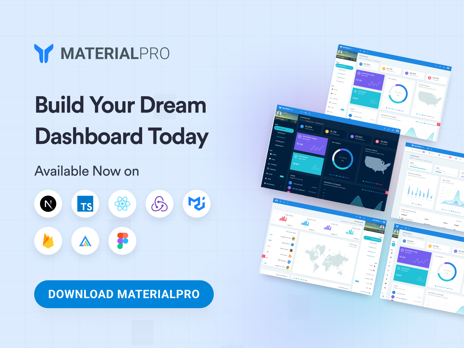MaterialPro Next Js Admin Dashboard - UIBundle