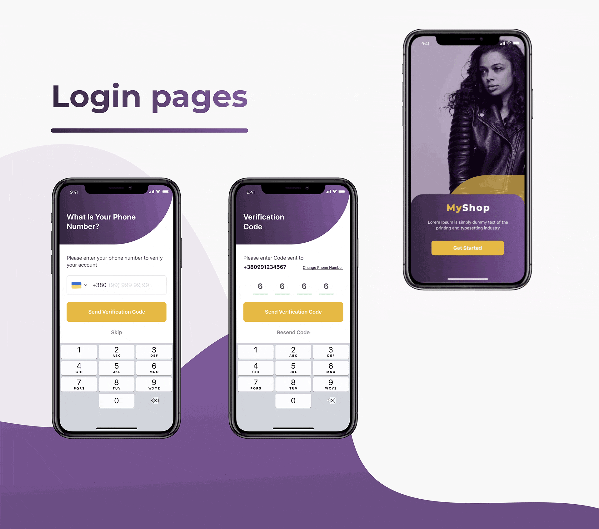 Free Mobile App E commerce Template Figma UI Store Shop 
